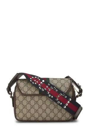 Gucci Gg Supreme Ophidia Shoulder Bag - Brown