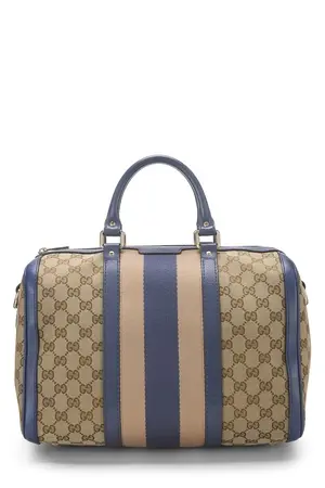 Gucci Gg Web Boston Handbag