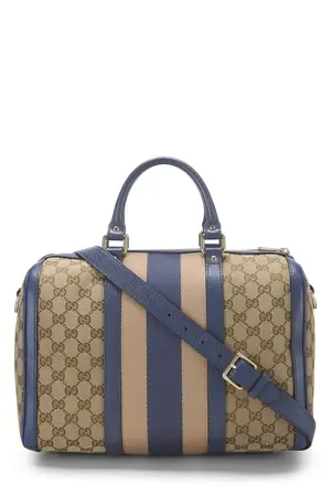 Gucci Gg Web Boston Handbag