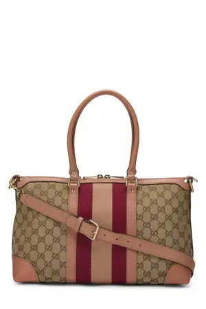 Gucci Gg Vintage Web Convertible Tote