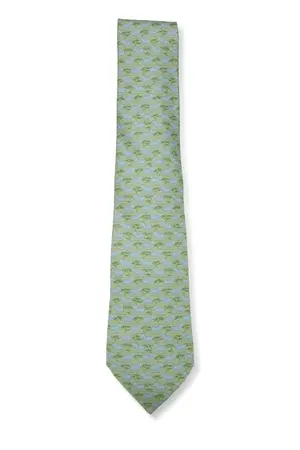 Hermès Silk Neck Tie - Green