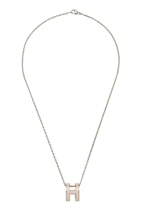 HERMÈS Pink "pop H" Necklace