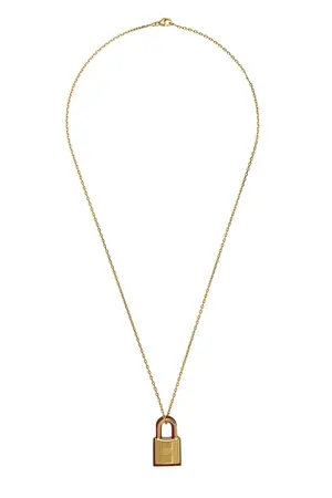 HERMÈS Red O'kelly Necklace Pm