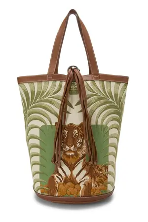 Hermès Multicolor Toile Tiger Royale Bucket Bag - Multi
