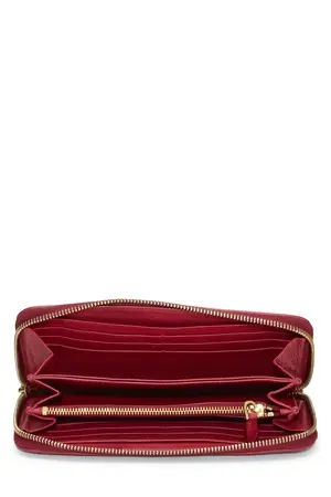 Prada Vitello Daino Zip Around Wallet