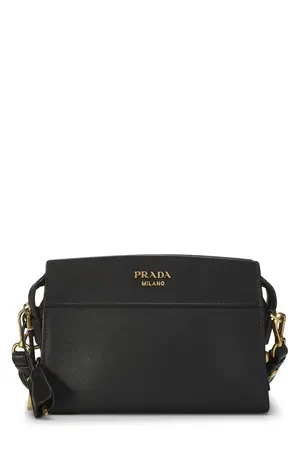 Prada Saffiano Esplanade Crossbody - Black