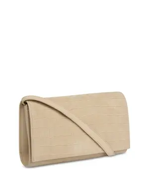 Vince Embossed Leather Wallet Crossbody