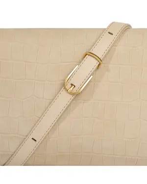 Vince Embossed Leather Wallet Crossbody