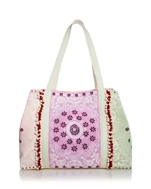 Aqua Bendita Embellished Large Tote - Multi