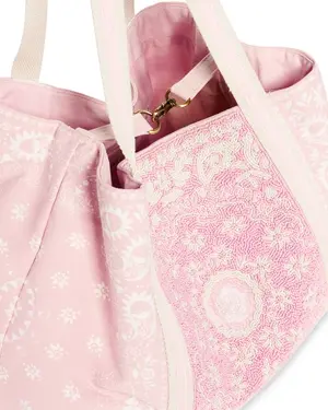 Aqua Bendita Embellished Large Tote