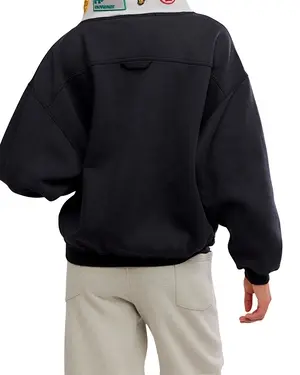 Free People Patch Hoodie
