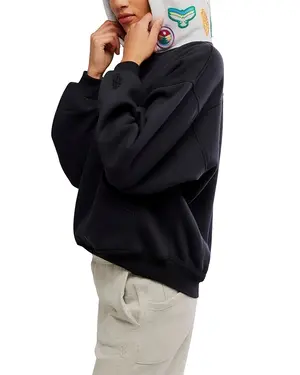 Free People Patch Hoodie