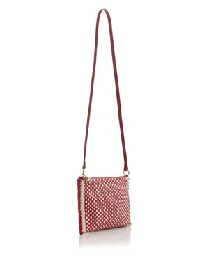 Madewell Signature Woven Leather Pouch Crossbody Bag - Bright Ember