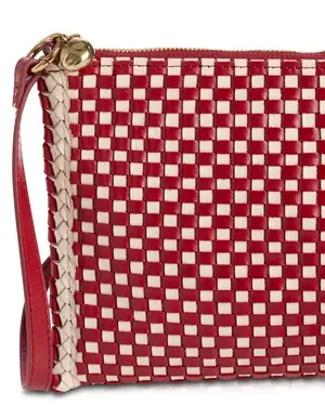 Madewell Signature Woven Leather Pouch Crossbody Bag - Bright Ember