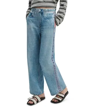 Rag & Bone Miramar High Rise Ankle Track Jeans - Valen/lavender
