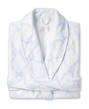 LoveShackFancy Indie Cotton Bath Robe - High Tide