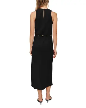Bella Dahl Beaded Belt Bias Midi Dress