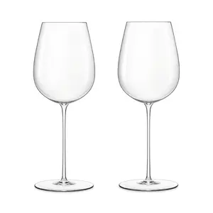LUIGI BORMIOLI Sapienta Bordeaux Glasses, Set Of 2 - Clear