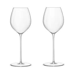 LUIGI BORMIOLI Sapienta Chardonnay Glasses, Set Of 2 - Clear