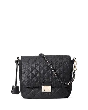 Mz Wallace Crosby Medium Lock Crossbody - Black