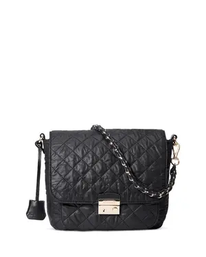 Mz Wallace Crosby Medium Lock Crossbody - Black