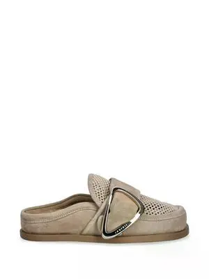 Inuikii Patchwork Buckle-detail Mules