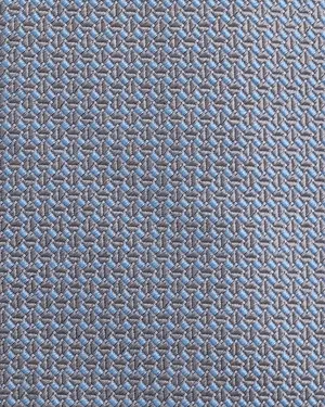David Donahue Silk Classic Geometric Pattern Tie - Gray