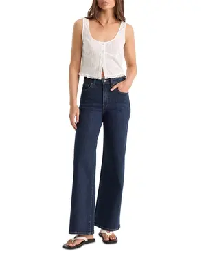 Good American Palazzo Wide Leg Ankle Jeans