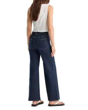 Good American Palazzo Wide Leg Ankle Jeans
