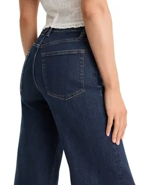 Good American Palazzo Wide Leg Ankle Jeans