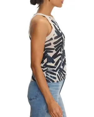 NIC+ZOE Painted Palms Sweater Tank