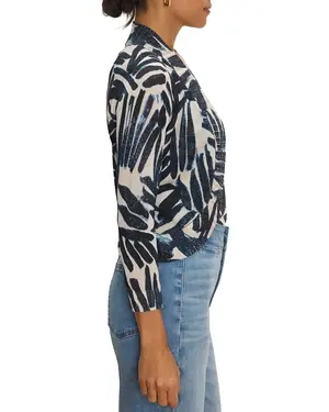 NIC+ZOE Painted Palms Bolero Cardigan
