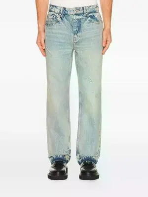 REPRESENT Stud-embellished Distressed Jeans