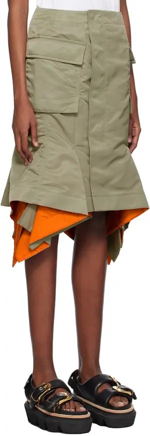Sacai Cargo Midi Skirt - Multicolor