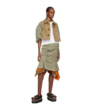Sacai Cargo Midi Skirt
