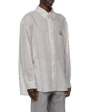 WOOYOUNGMI Striped Long-sleeved Shirt