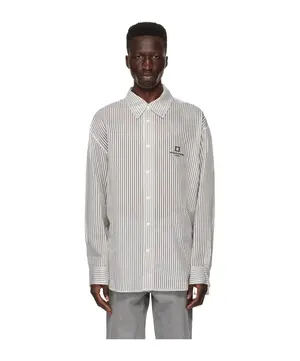 WOOYOUNGMI Striped Long-sleeved Shirt