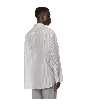 WOOYOUNGMI Striped Long-sleeved Shirt