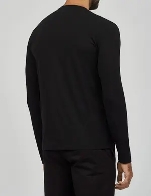 EA7 Long-sleeved T-shirt With Embossed Logo