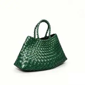 RIMINI Adelina Hand-woven Tote Bag - Green