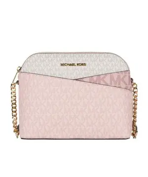 Michael Kors Jet Set Travel Medium Color-block Signature Logo Shoulder Bag - Pink
