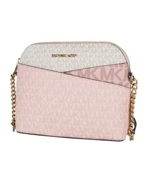 Michael Kors Jet Set Travel Medium Color-block Signature Logo Shoulder Bag - Pink