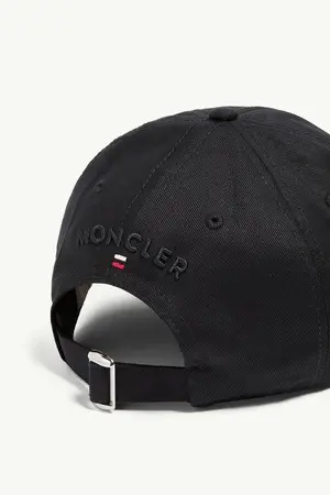 Moncler Cotton Gabardine Baseball Cap