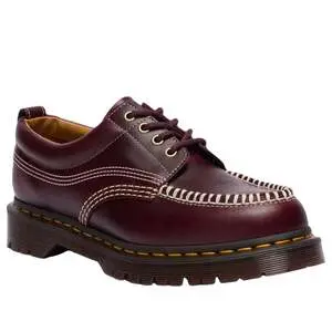 Dr. Martens Lowell Leather Moc Toe Shoes - Cherry Red