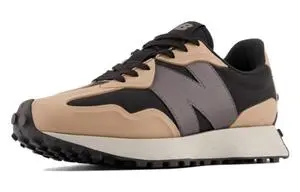 NEW BALANCE 327 Casual Lace-up Sneakers - Tan/black
