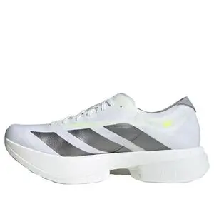 Adidas Adizero Adios Pro 4 'white Iron Metallic - Cloud White/iron Metallic/solar Yellow