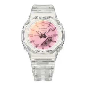 Casio G-shock Gma-p2100 Series Analog-digital Watch - White/pink