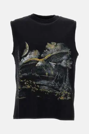 ROA Sleeveless Printed T-shirt - Multicolor