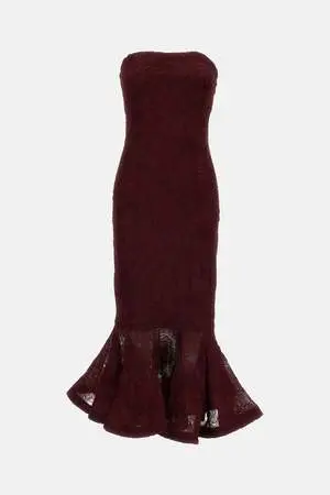 ROTATE BY BIRGER CHRISTENSEN Strapless Embellished Gown - Multicolor