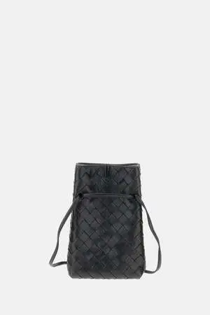 Bottega Veneta Woven Leather Phone Pouch